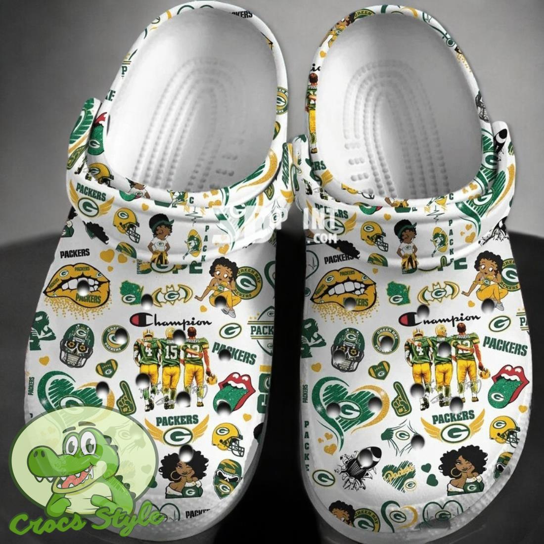 Green Bay Packers For Adults Kids Womens Mens Crocs Clog Shoes - Crocsstyle